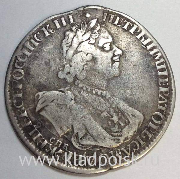 Монета рубль 1725 г. Российская Империя, Петр I купить в интернет ...