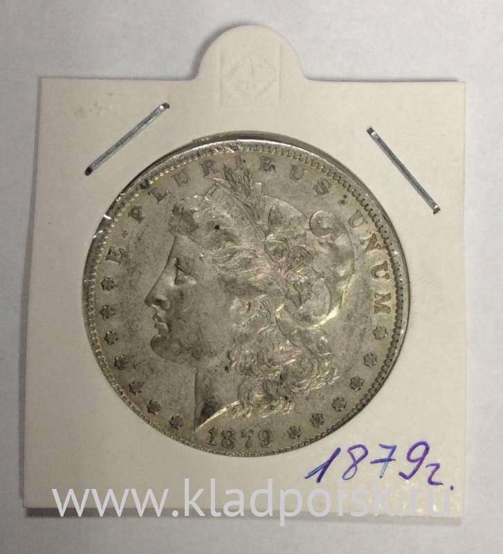 Монета 1 доллар Моргана США, Серебро 900 пр., 1879 год купить в ...